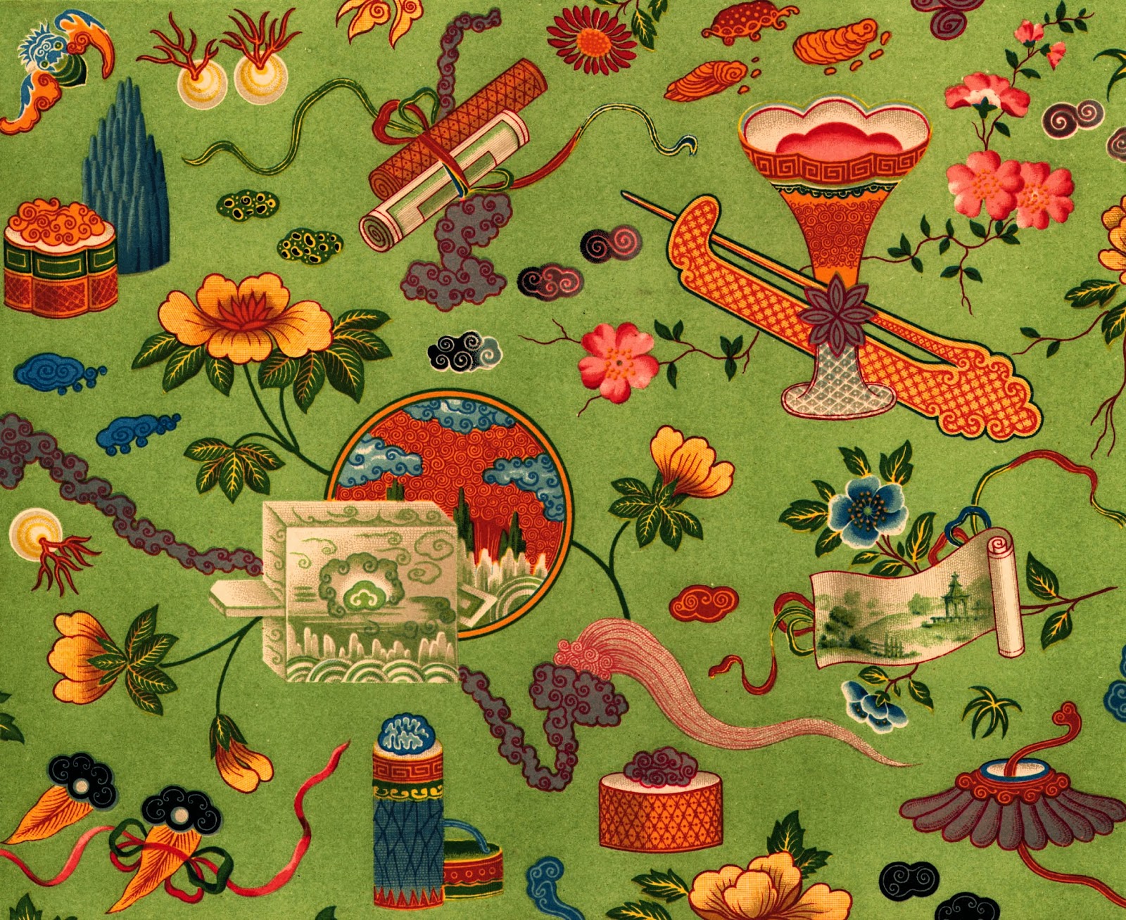 Flyer Goodness: Chinese Motif Patterns