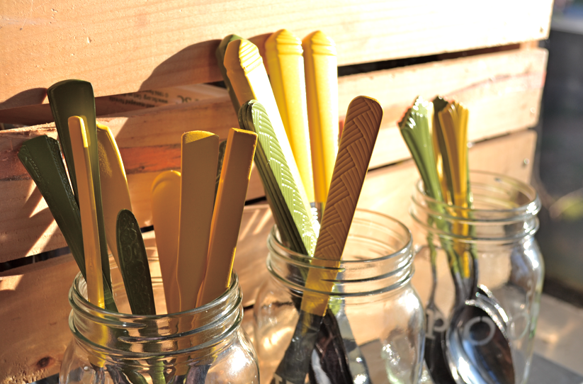 The Professor's Blog: Painted Cutlery - Simple DIY in the Kitchen