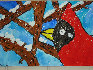 Mrs. Werner's Art Room: Winter Cardinals