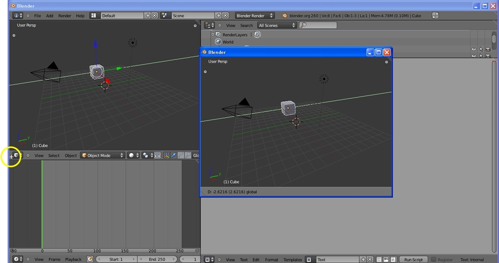 Ozlog: Blender:インタフェース