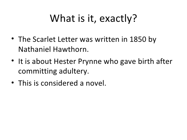 English Literature : What is Plot construction in “The Scarlet Letter”?