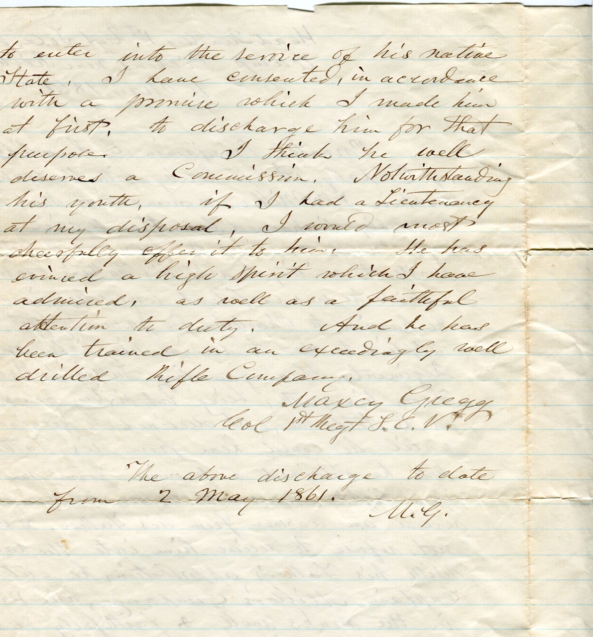 Spotsylvania Memory: First Virginian for the Confederacy