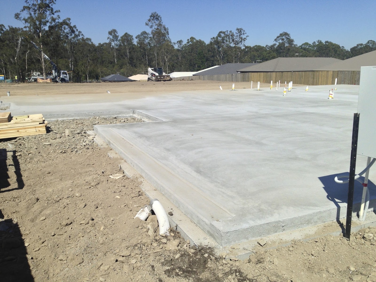 Building the Retreat Nouveau Q1 with Plantation Homes: The slab is poured!