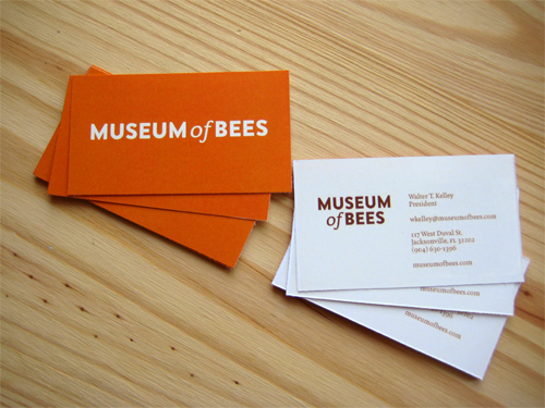 Matt Yow: Museum of Bees [business cards]