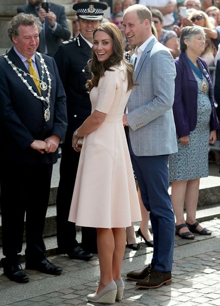 Prince William and Duchess of Cambridge visited Truro Cathedral