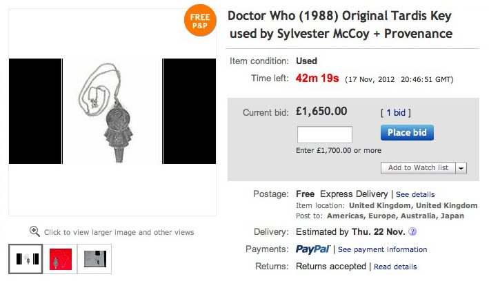 Making My 7th Doctor Costume: Original 7th Doctor items - on eBay!