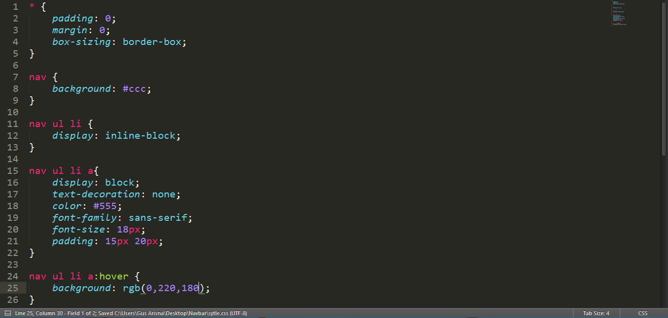 Tutorial Membuat Navigation Bar Dengan Html Dan Css Computergeek