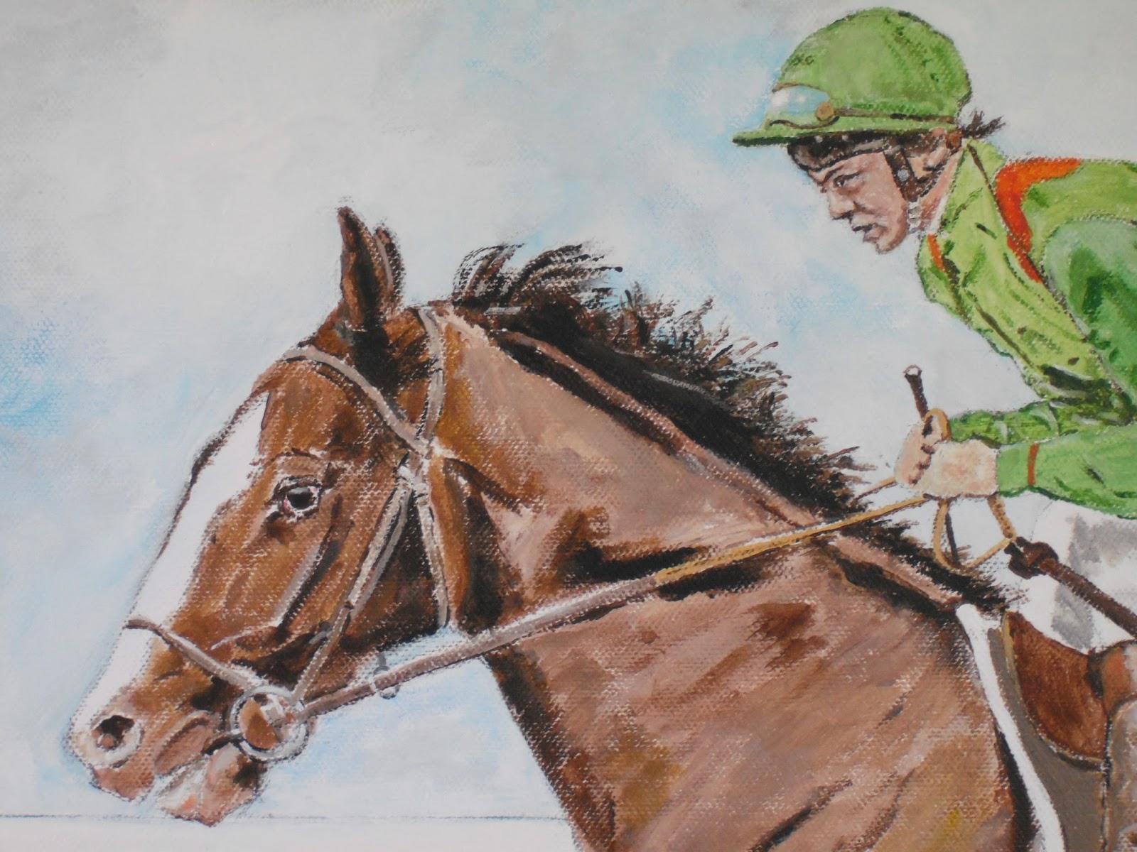 Laois Artist: Acrylic commission of Shergar