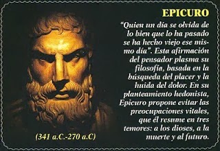 EPICURO: Algunas frases celebres de Epicuro