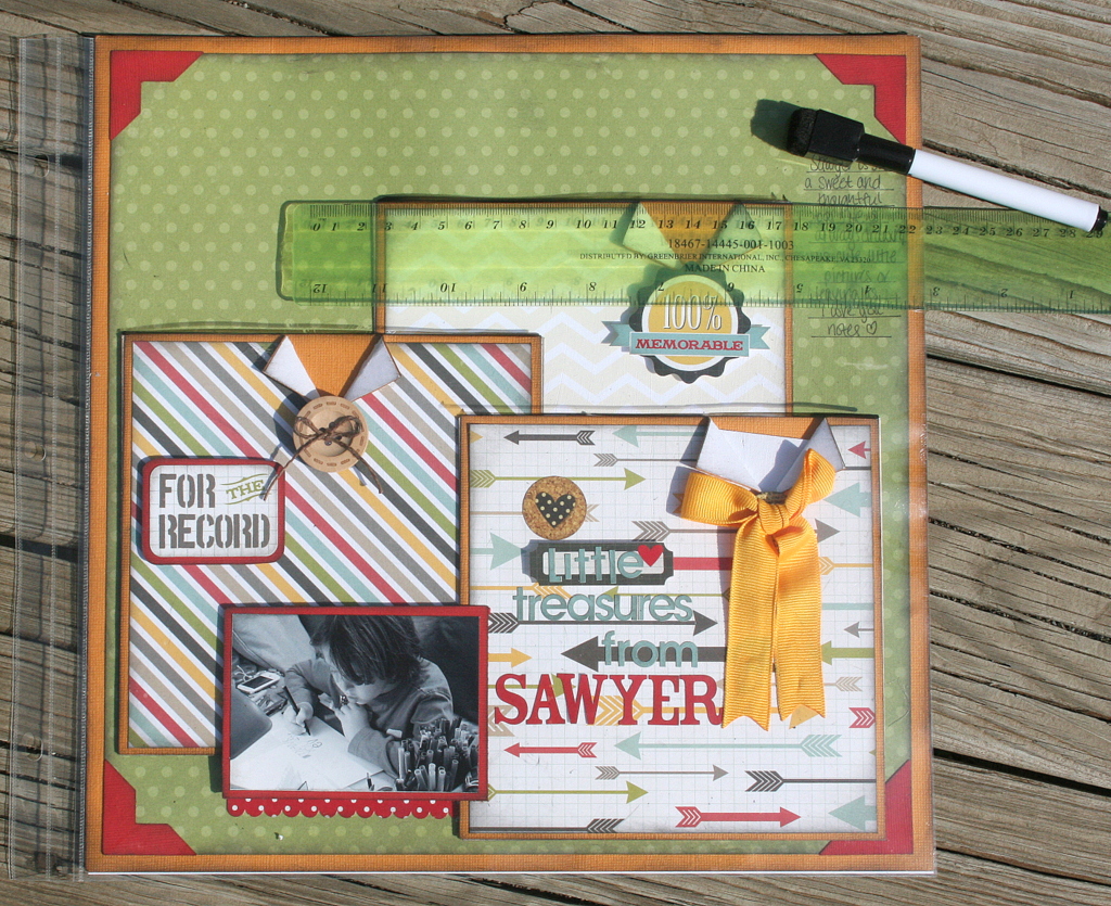 My Creative Scrapbook: How to Add Your Child's Drawings and Notes to ...