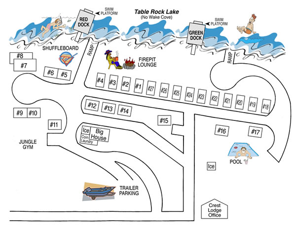 Crest Lodge Resort: Resort Map