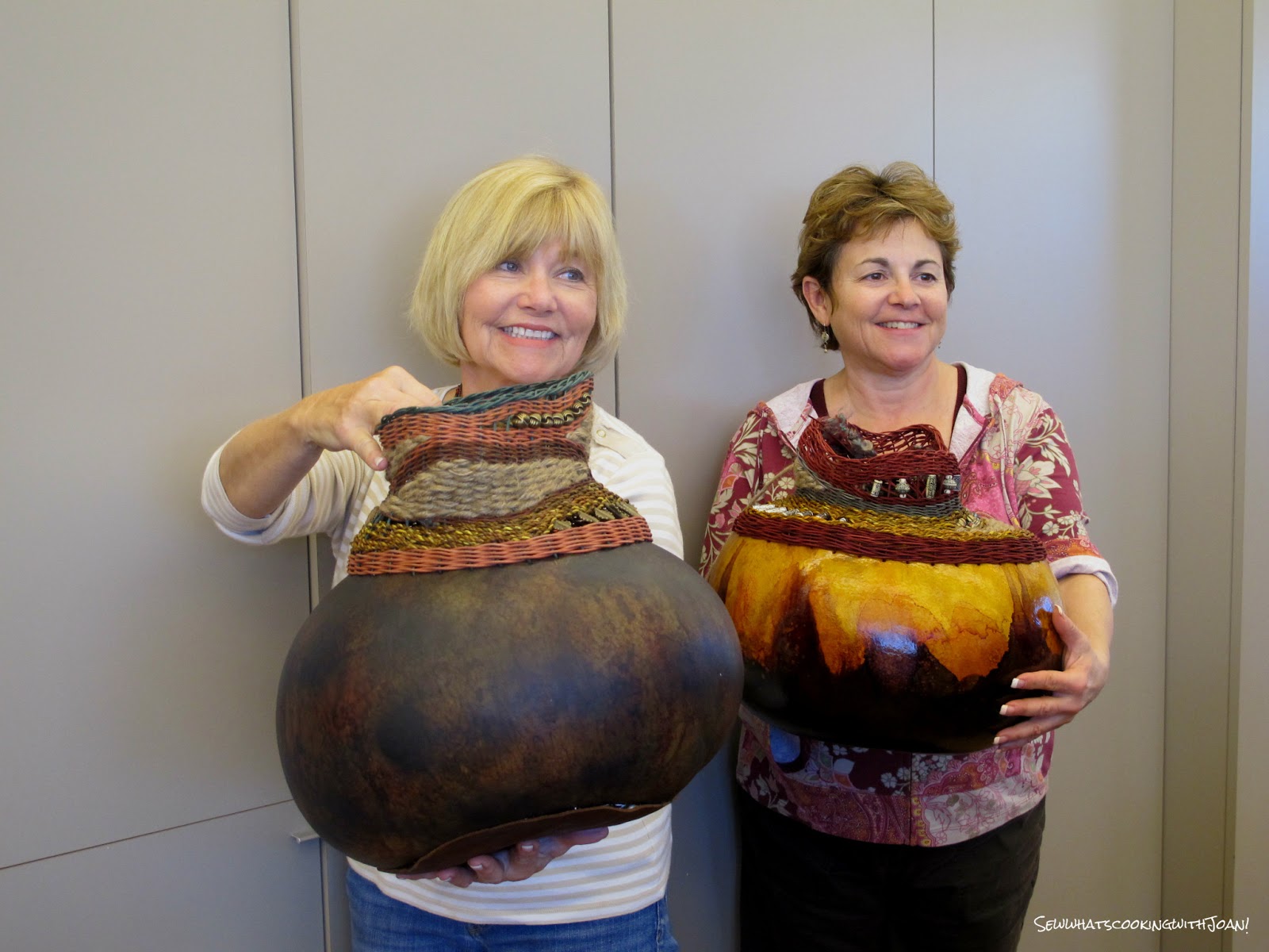 Sew what's cooking with Joan!: Wonkey Weaving Gourd Basket!