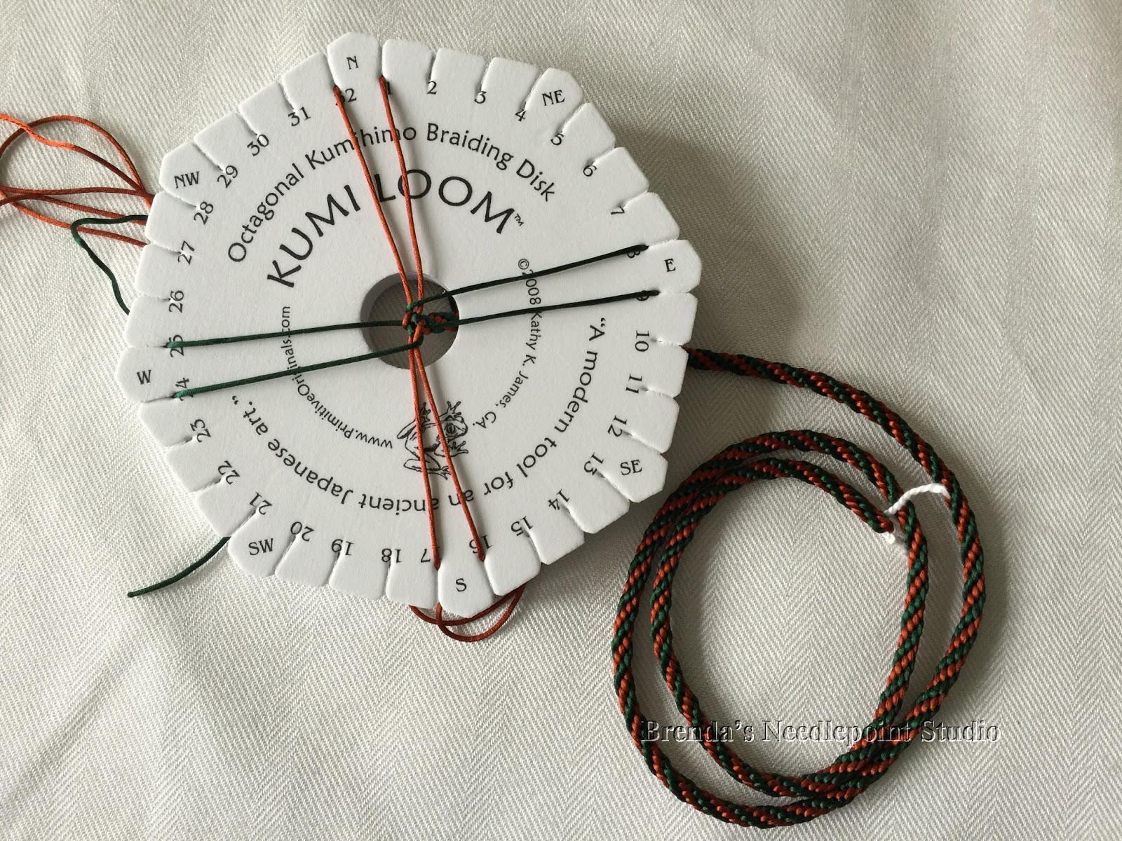 Brenda's Needlepoint Studio: Kumihimo Braid Making - Updated 2/15/16