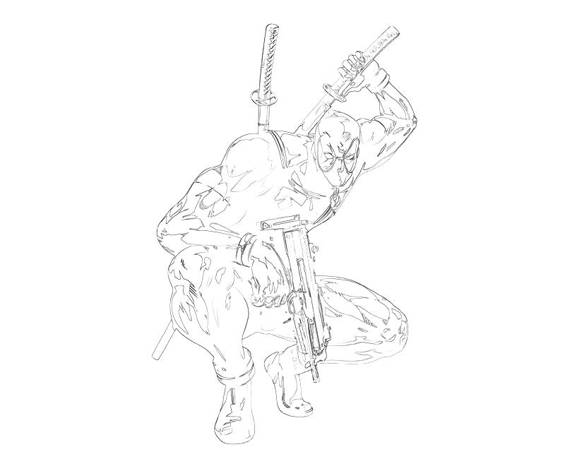 Minecraft deadpool coloring pages - verydeck