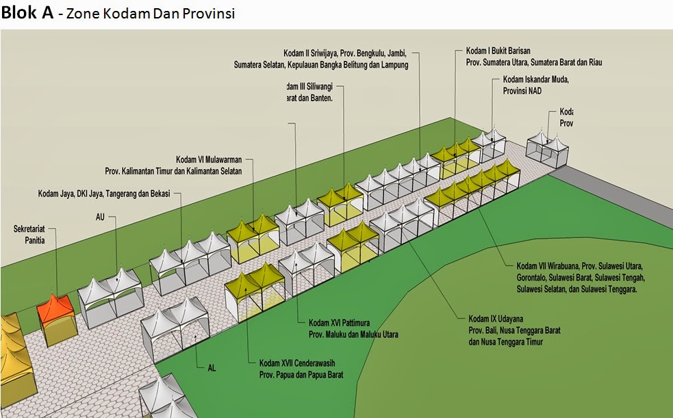 PARADE PANGAN NUSANTARA: Denah acara