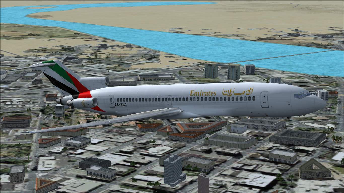 Texturas Brasileiras: Emirates A6-EMC Boeing 727-200