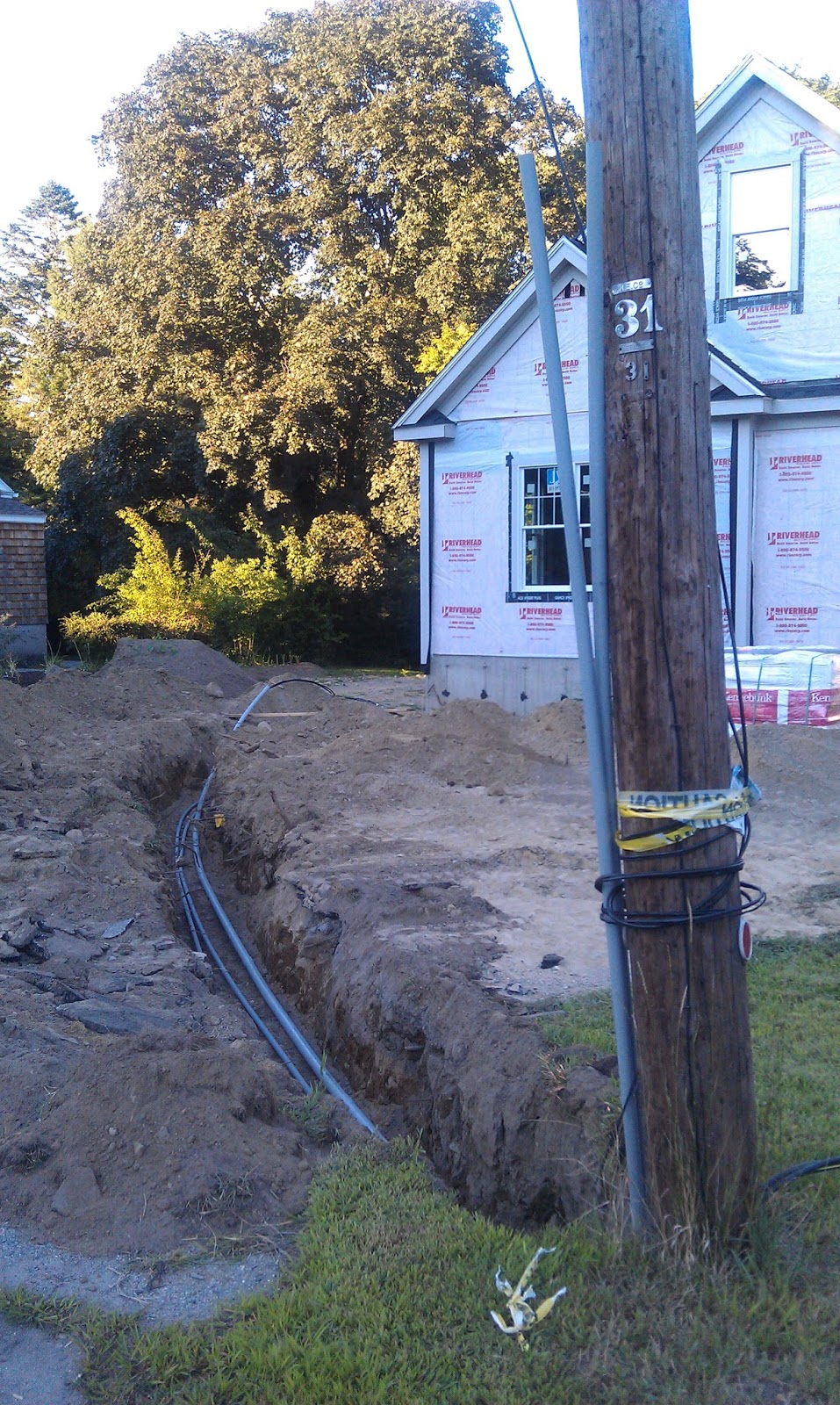 The Impatient Home Builder: Electrical, Water & Pavers Update