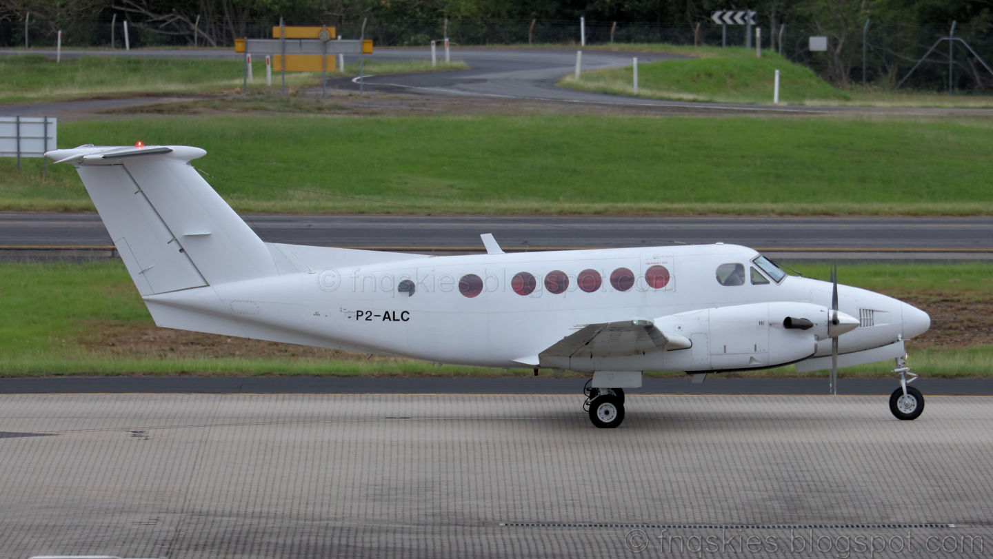 Far North Queensland Skies: Pacific Jet Kingair P2-ALC departs