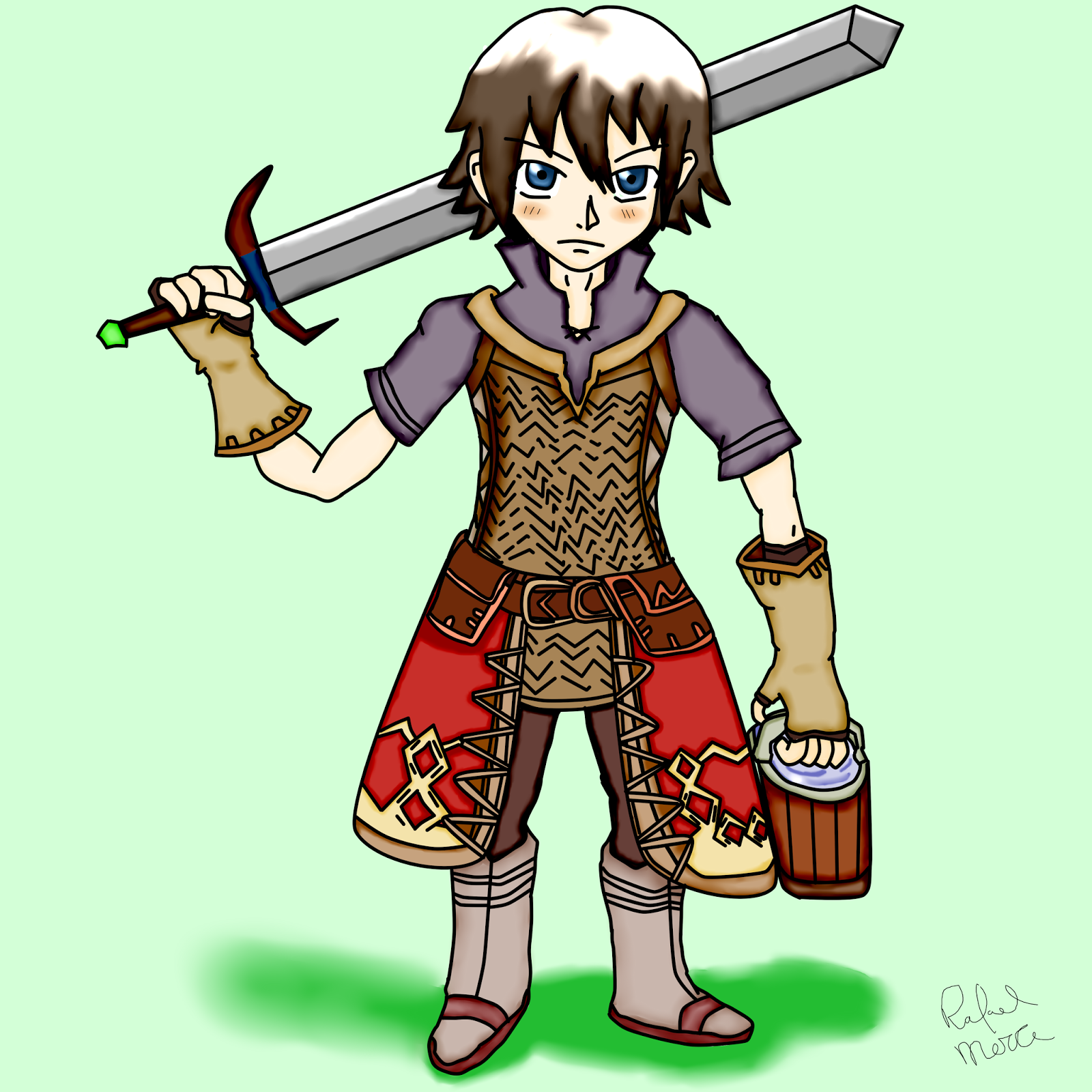 Rafael Merce Desenhos: Desenho Ragunna -Rune Factory Frontier