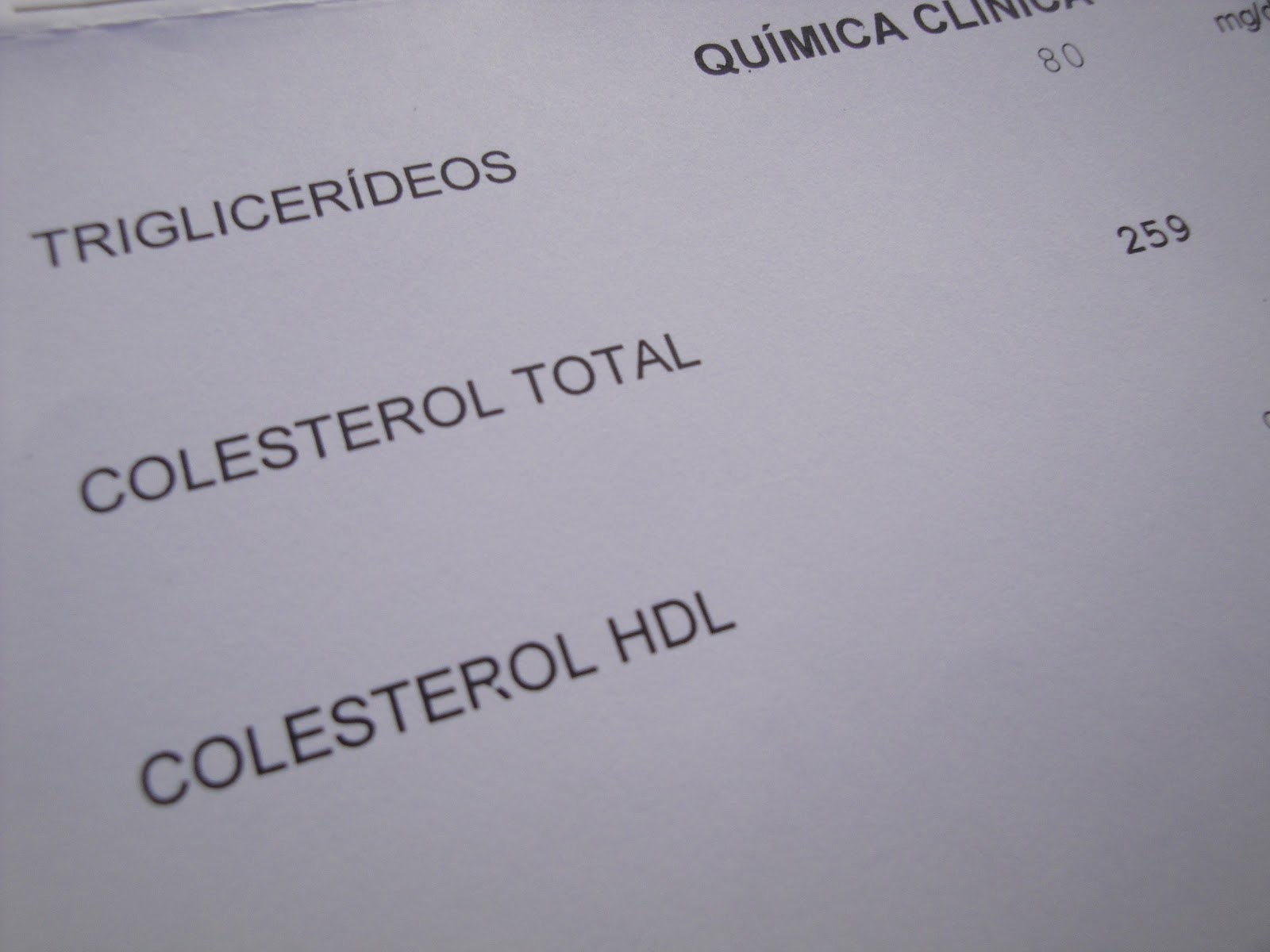 Tabela do colesterol