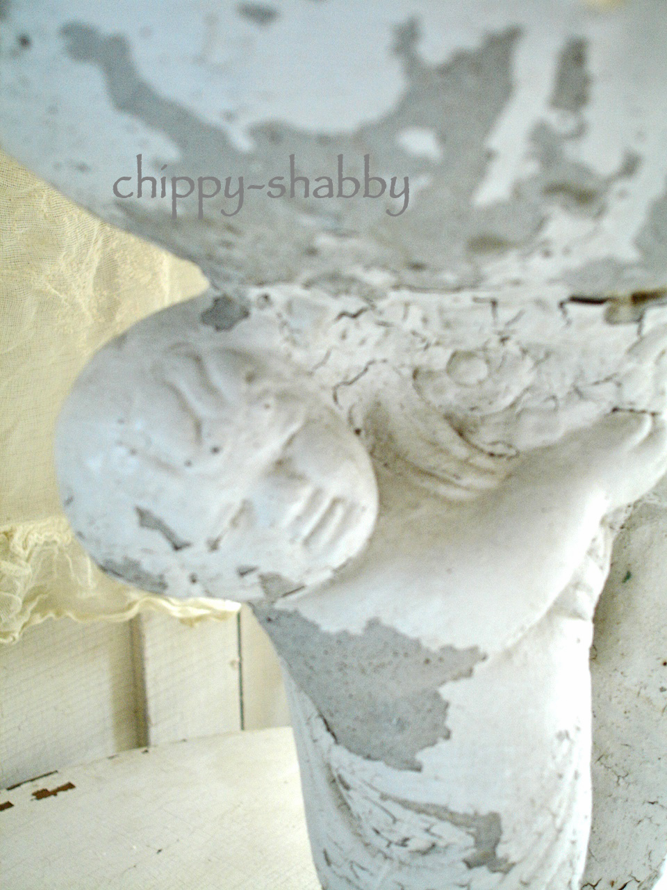 ChiPPy! - SHaBBy!: PeRfeCtLy ChiPPy!*!*! ViNtAGe CHERUB STATUE...