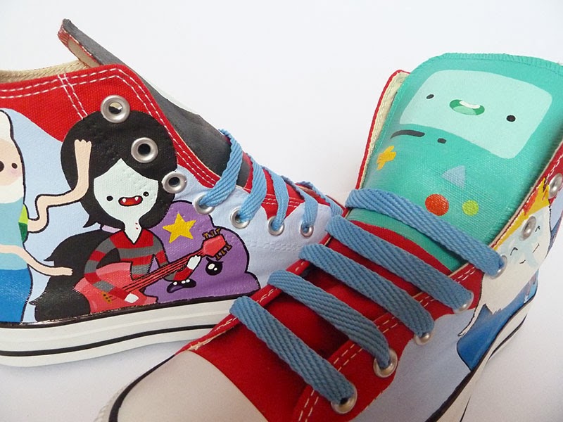 Pony Chops: Marceline & Finn Rockin out - finished Converse
