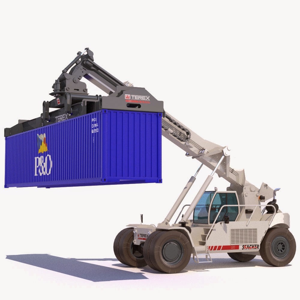 3D Custom Modelling: 3D Model Super stacker TEREX TFC 45