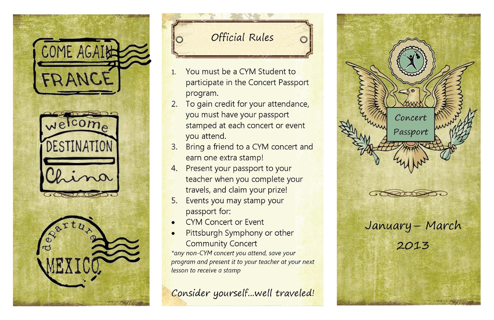 Take Note: CYM's Concert Passport Program