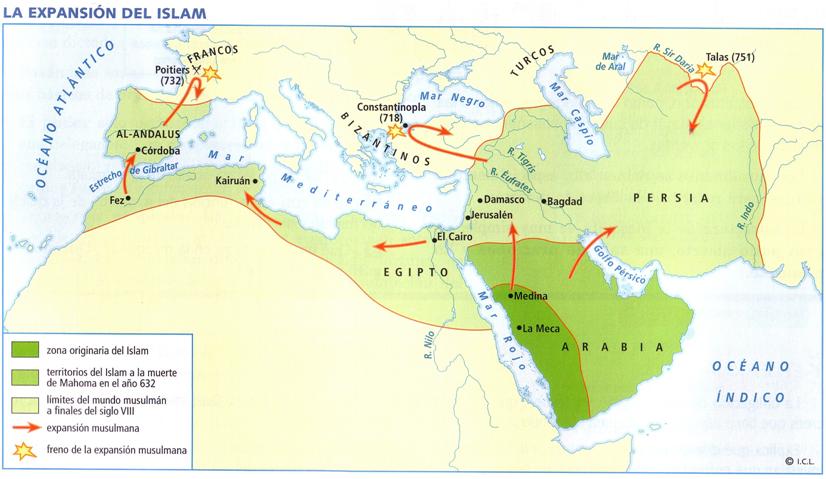 Segundo de Sociales: MAPAS EVOLUCIÓN AL ÁNDALUS