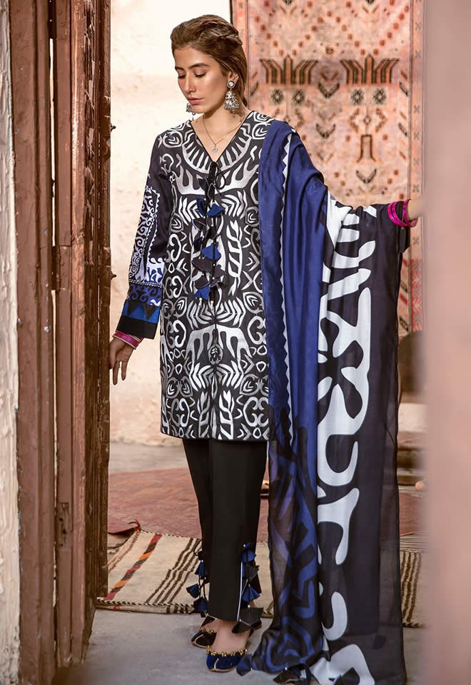 Pakistan' s Brand Cross Stitch Cotton Satin Collection 2018-19