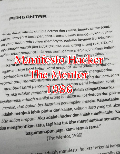 Manifesto Hacker The Mentor 1986 | MyJavaLAMP