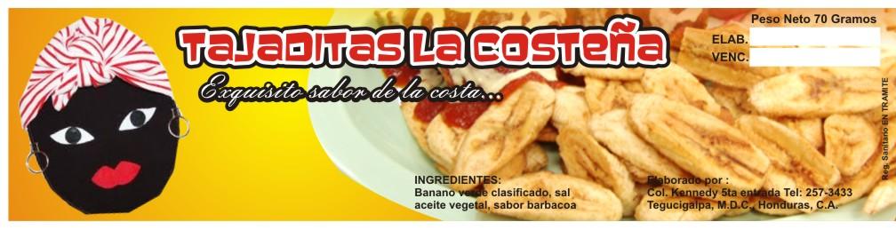 Tajaditas de platano: Tajaditas de platano " La Costeña"