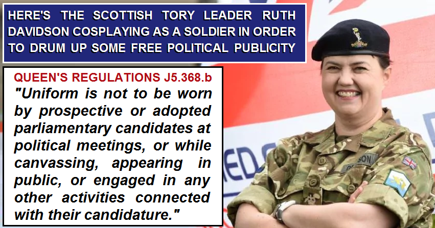 Ruth Davidson's army cosplay badly undermines the perceived political ...