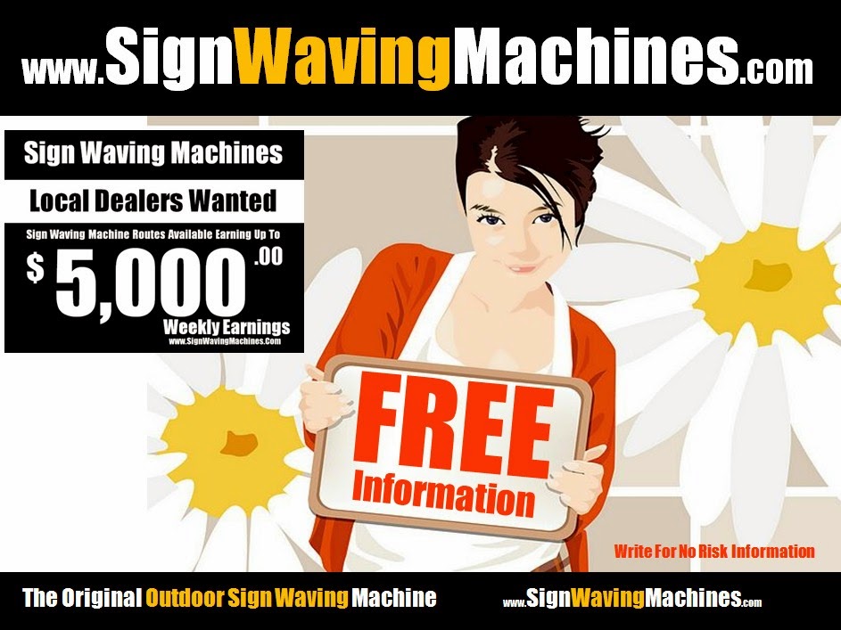 Sign Waving Sign Spinning Machine Robot Spinners Advertising Signs ...