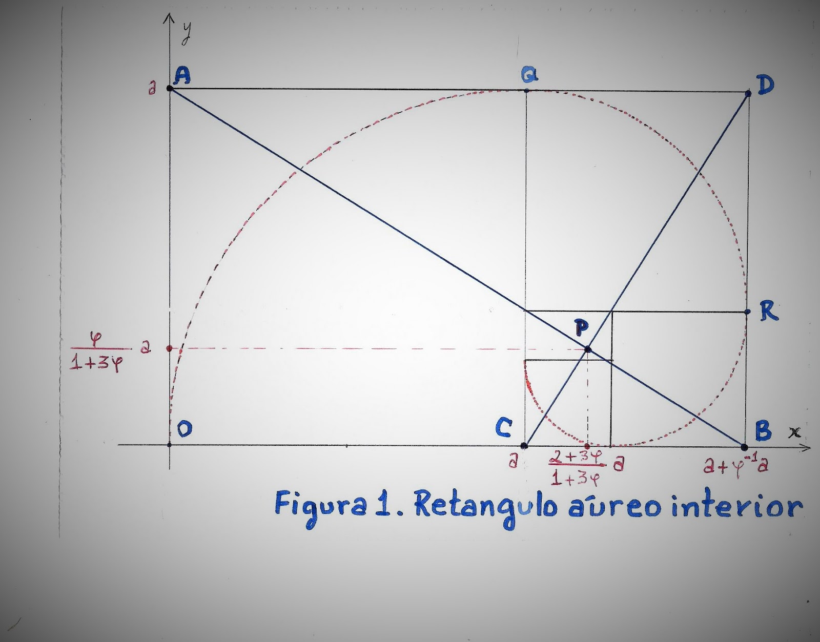 Pyaugohy: Pontos limites de espirais áureas de um retângulo áureo são ...