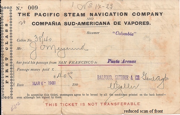 1898 Revenues: Finally A $3 Ocean Passage Ticket -- The Pacific Steam ...