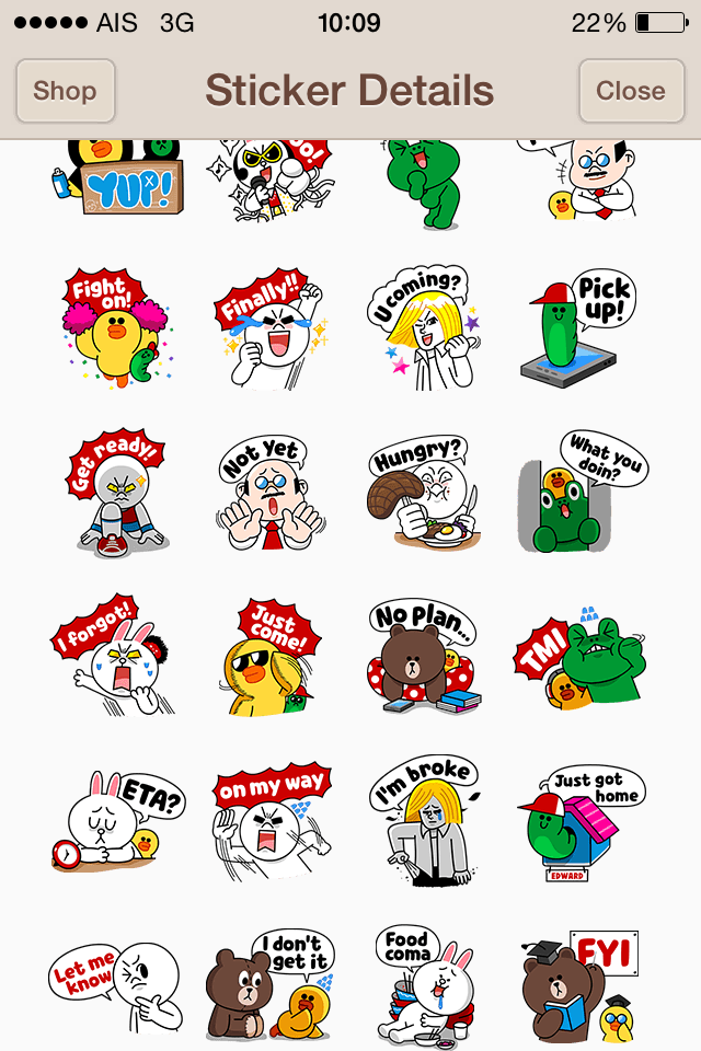 LINE Stickers Community: Free line stickers LINE friends:Fun Phrases