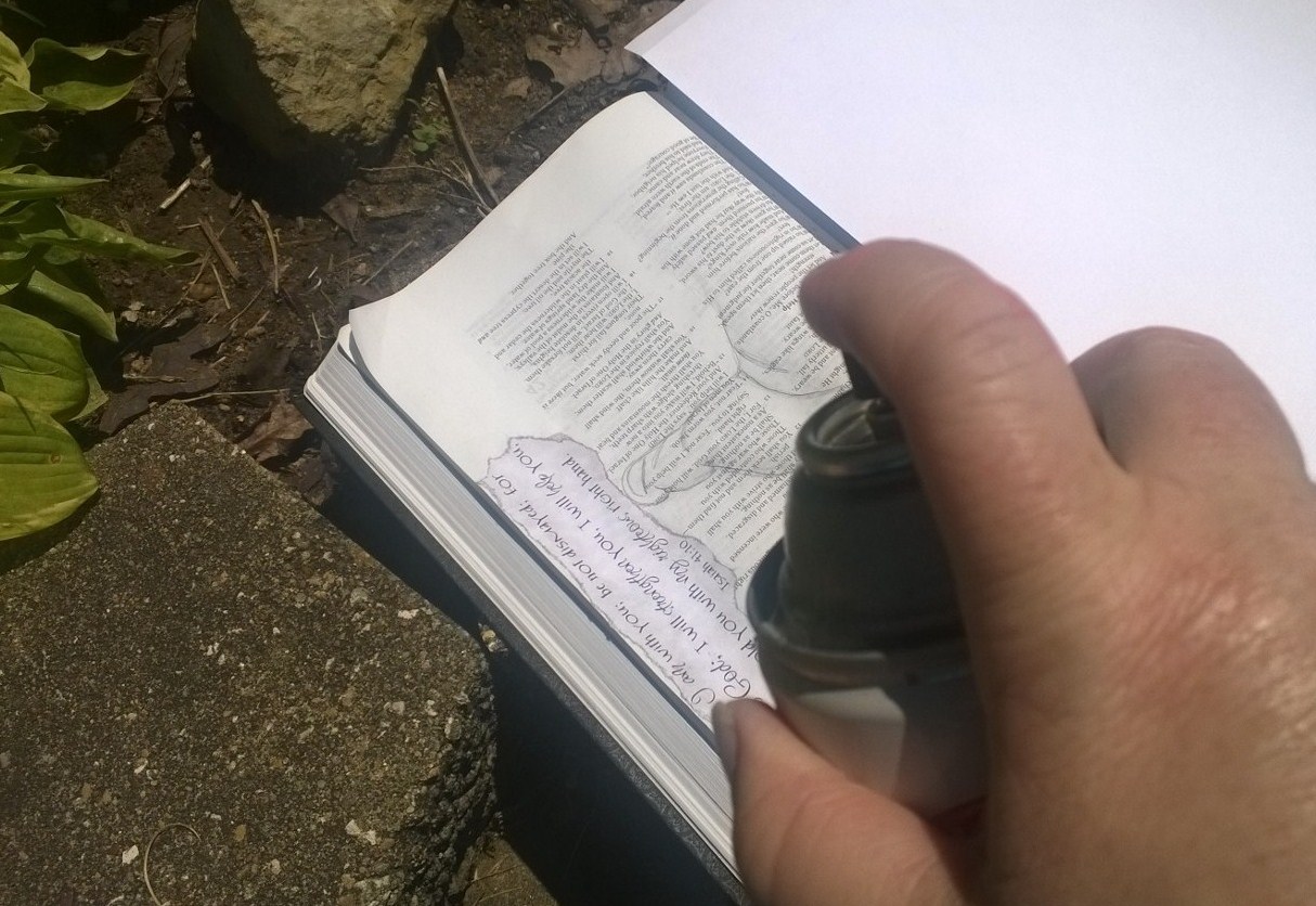 Upheld By His Righteous Right Hand ~ Bible Art Journaling Challenge ...