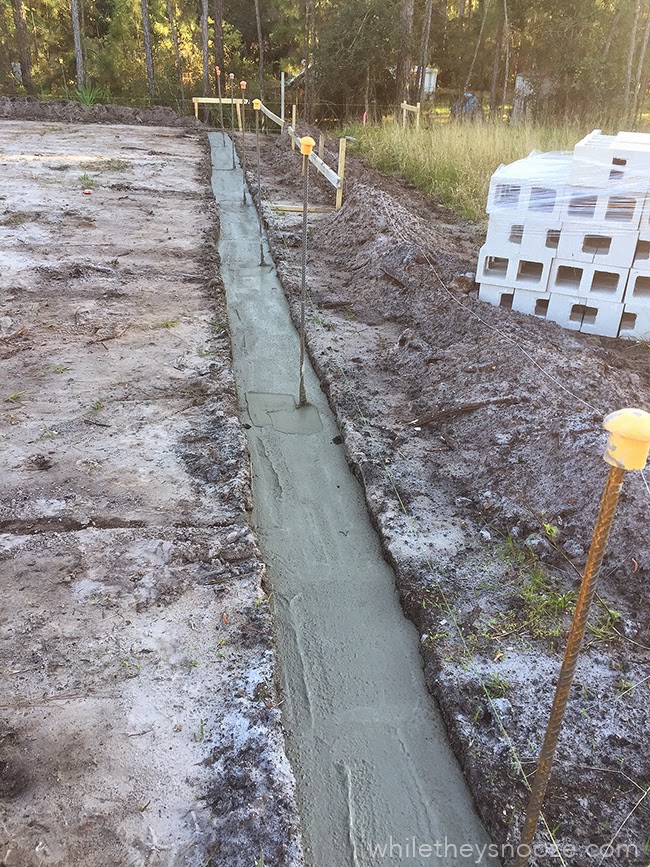 While They Snooze: {Series Part 4} House Update: Dirt, Slab, and Plumbing