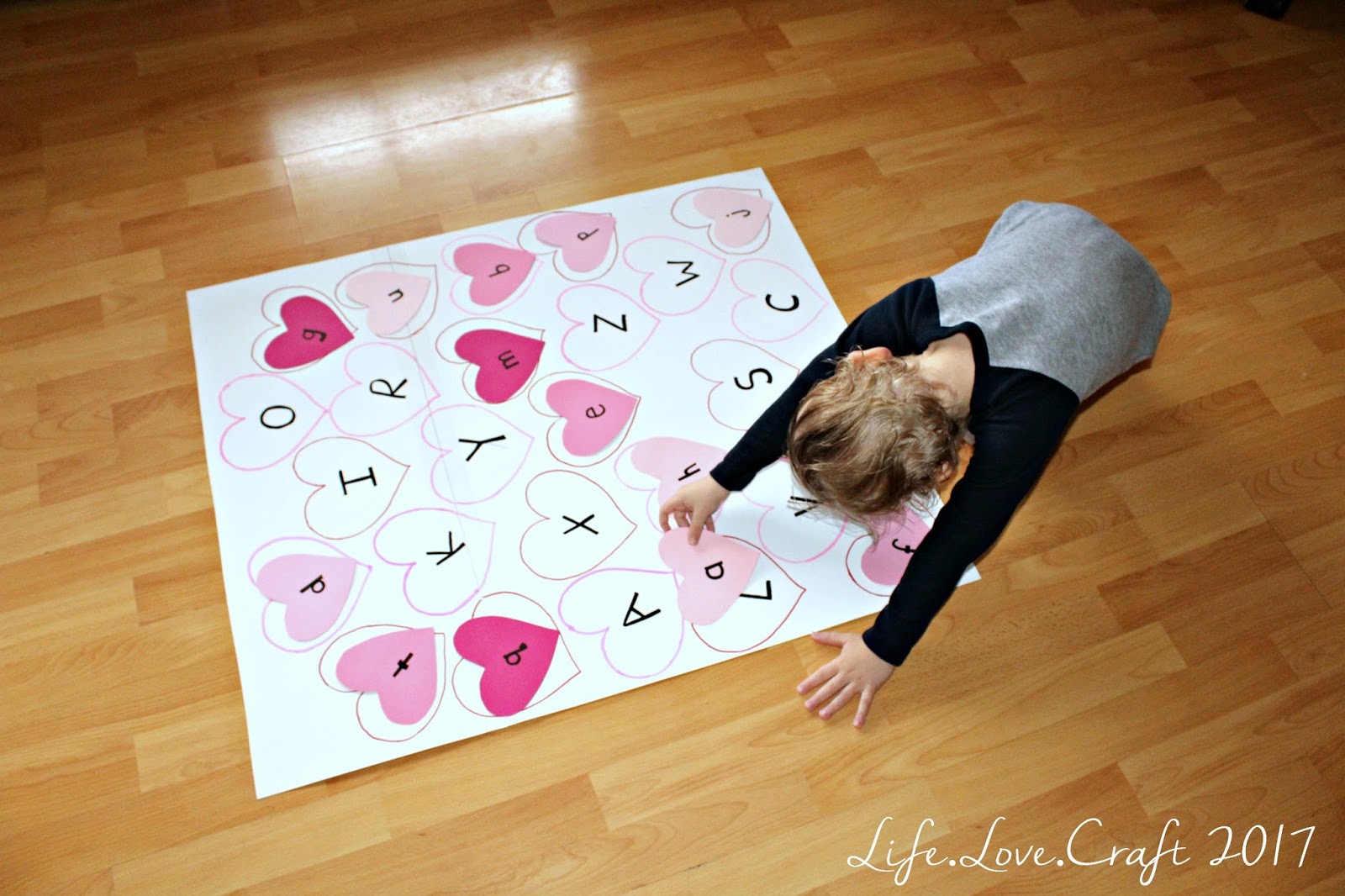 Life.Love.Craft: How to Make a Valentine's Day Themed Alphabet Matching ...