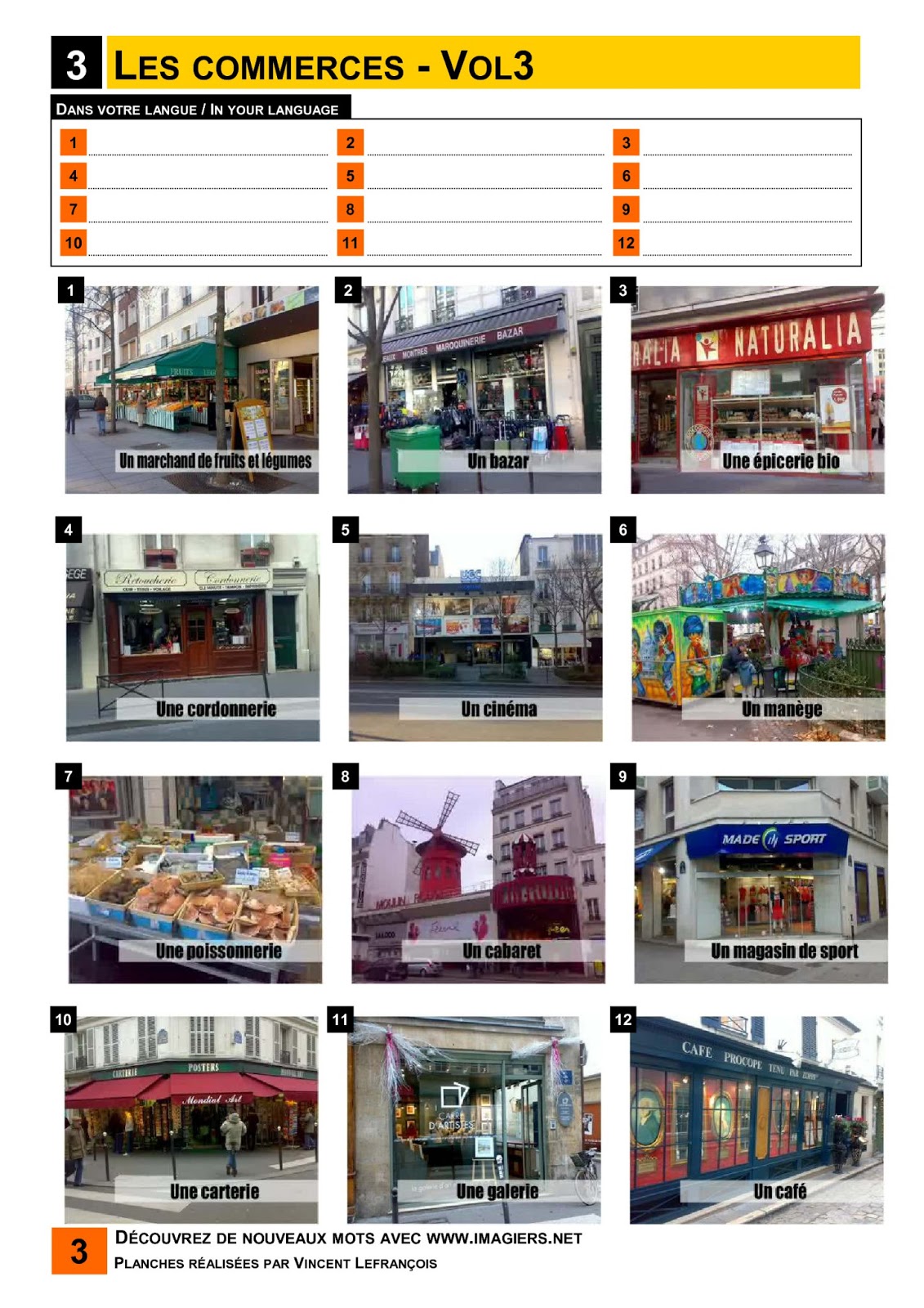 FLE en ESO: Travaillez le lexique des magasins