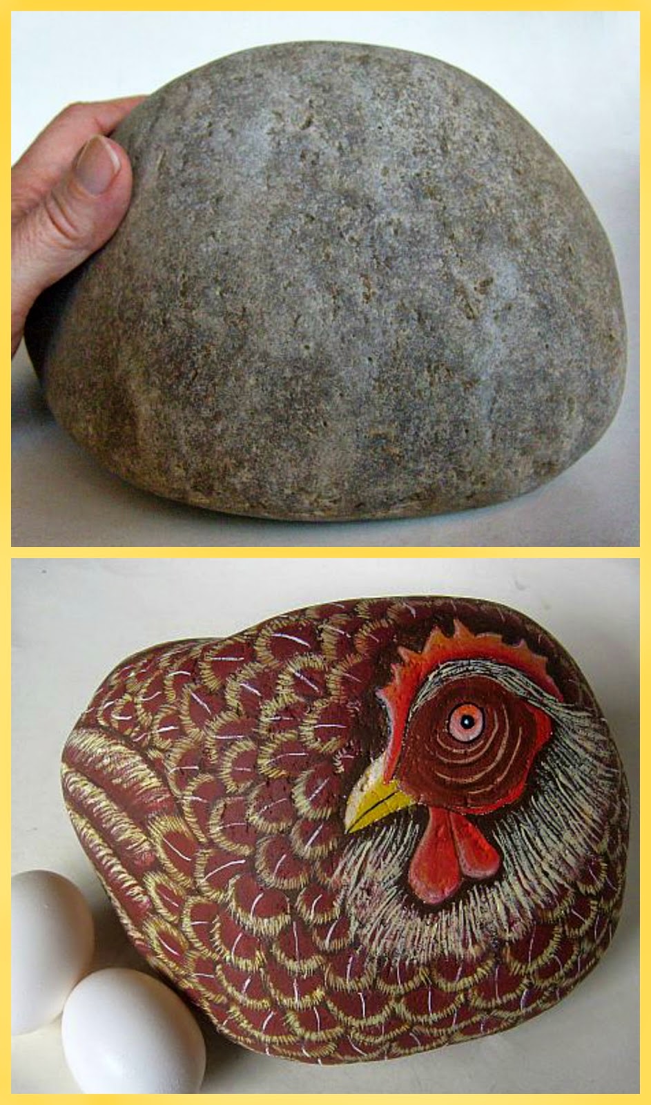 Painting Rock & Stone Animals, Nativity Sets & More: Before & After ...