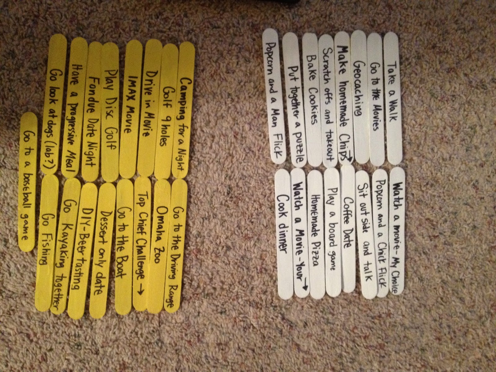 Fun Times Had By All: March Continues-Date Night Jar