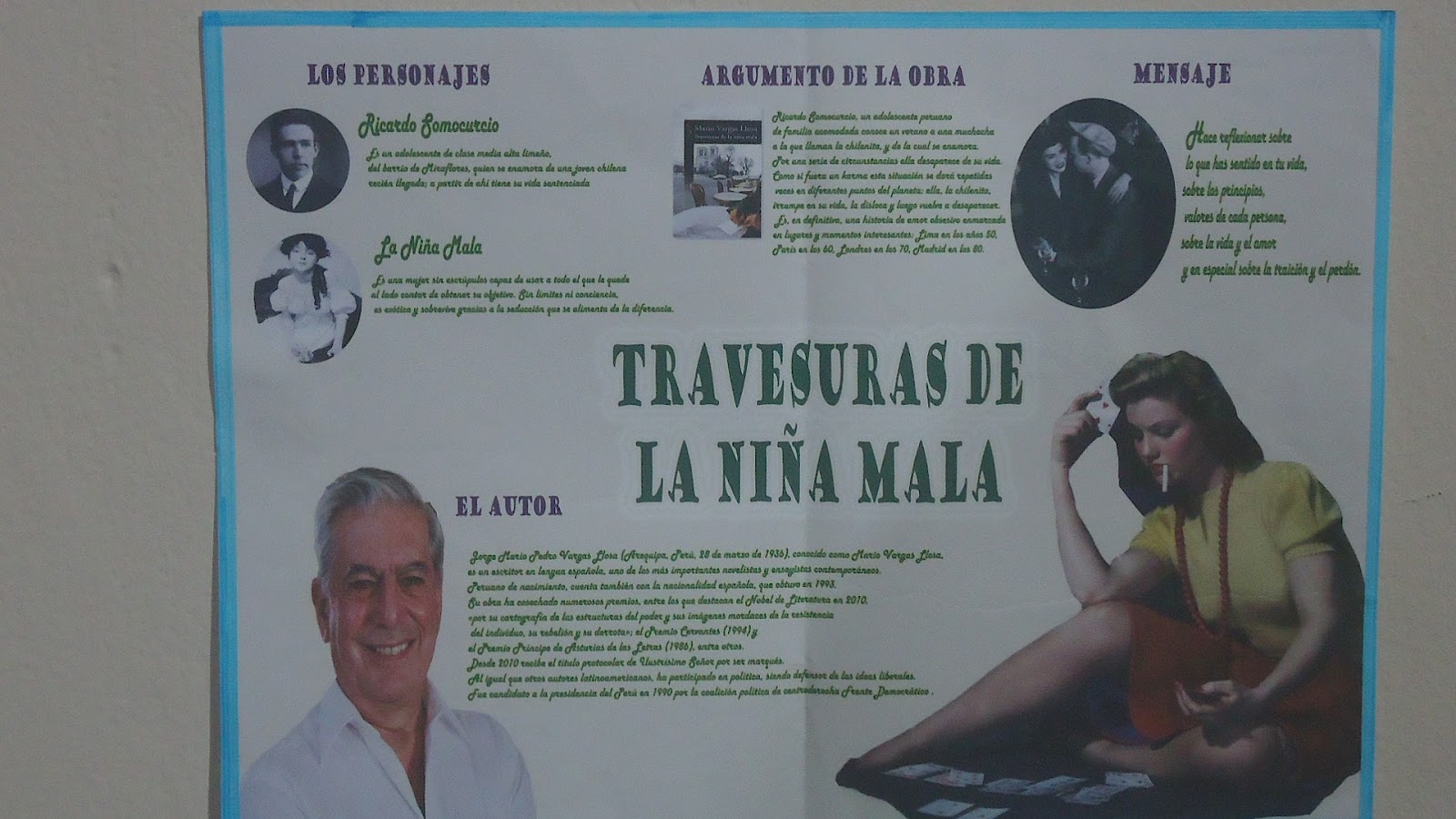 MISS MARGHORY: INFOGRAFÍAS- OBRA : TRAVESURAS DE LAS NIÑA MALA...