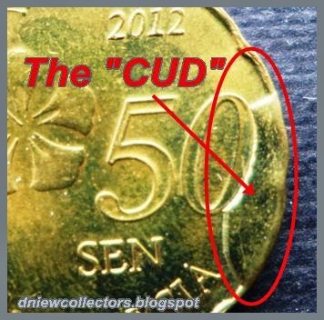 2012 50 CENTS -"CUD" ERRORS | Error coins