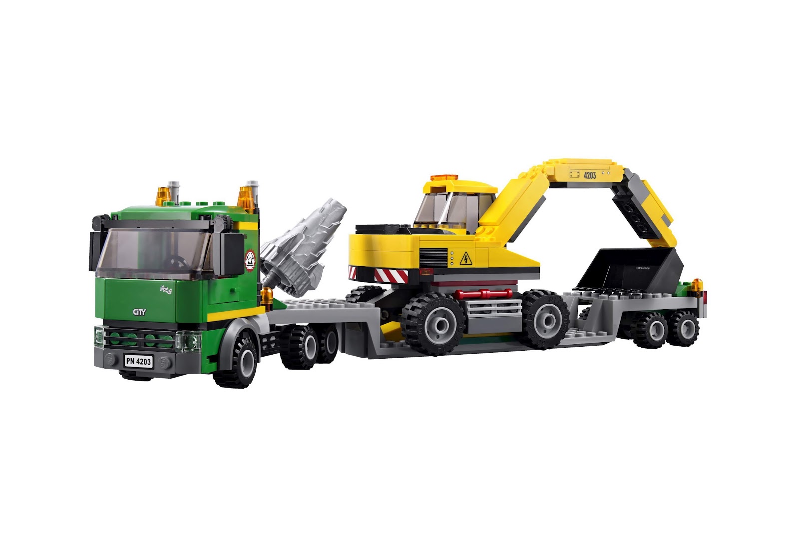 oneTWOBRICK.com: set database: LEGO 4203 excavator transport