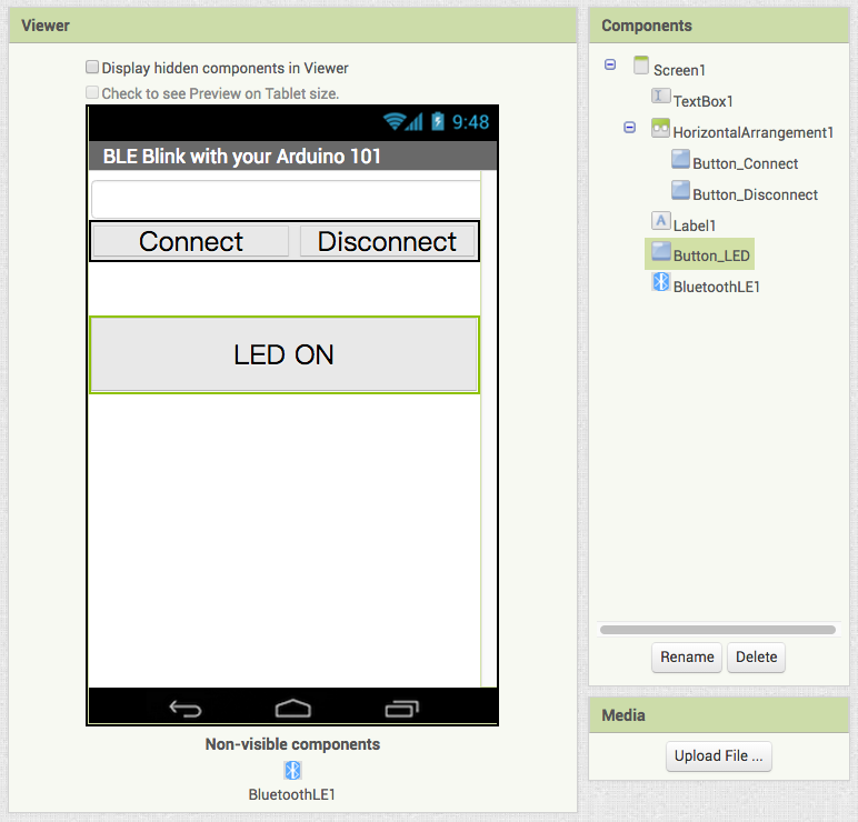 AI2 Inventor Forum News: [App Inventor IoT ] Lesson 1: Arduino 101 LED ...