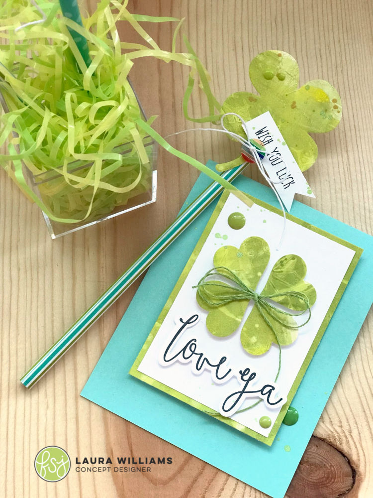 lauralooloo: How to Make Lucky Clover Pencil Toppers for St. Patrick's Day
