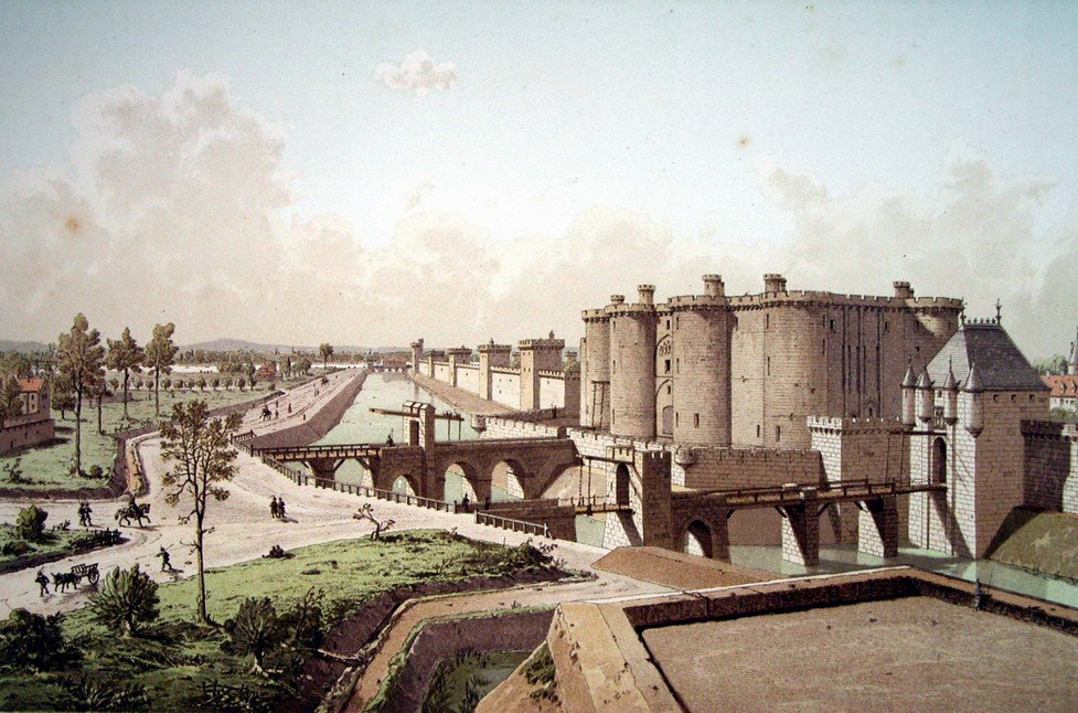 La Bastille in 1420 La Bastille, was a fortress built in 1382, three ...
