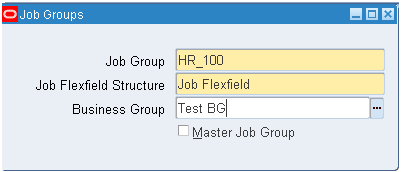 Oracle Applications: Create Job Groups